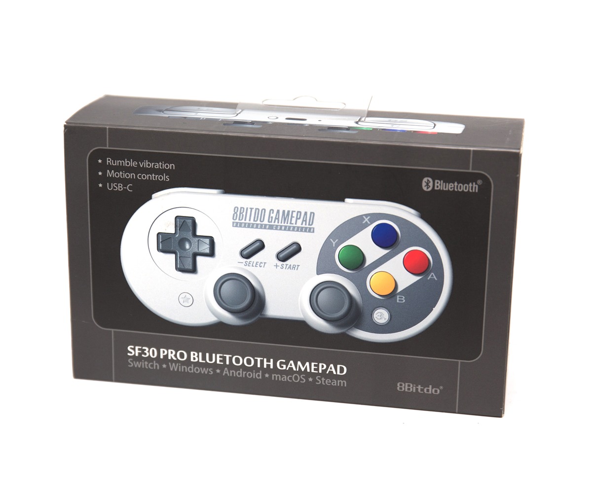 支援任天堂 Switch！手機電腦掌機都可以用的 8BitDo 八位堂 SF30 Pro 復刻多用途手把 @3C 達人廖阿輝